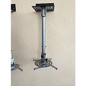 XtremPro Projector Ceiling Mount Universal Extension, Tilt 30 Degree 360° Degree Max 22Lbs Load Capacity - Black (41037)