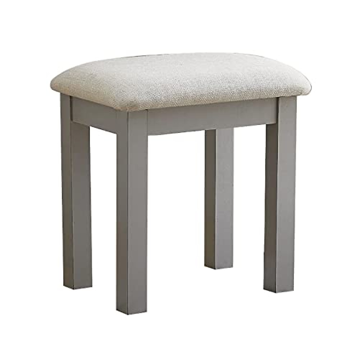 GTU Furniture Transitional Vanity Set with Mirror Stool (Silver)