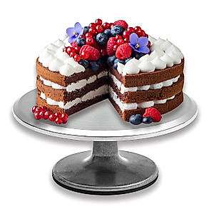 Trademark Innovations 12" Revolving Cake Decorating Turntable Stand - Professional Aluminum & Non-Slip