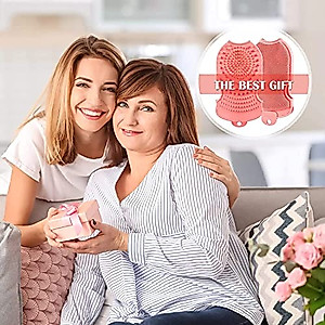 Silicone Body Scrubber for Use in Shower: Silicone Loofah for Men Women with Two Sides - Body Exfoliator Brush for Massage and Foam