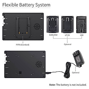 FEELWORLD FW703 7 Inch DSLR On Camera Field Monitor 3G SDI 4K HDMI Input Output Video Assist Peaking Focus IPS Full HD 1920x1200