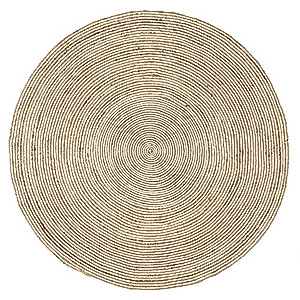 nuLOOM Alanis Handmade Farmhouse Jute Area Rug, 5' x 8' Oval, Natural
