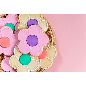 Fox Run Flower Cookie cutters, 6 piece, Metallic,3621