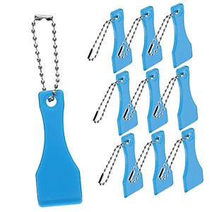 10pcs Scraper Sticker Scratching Tool Scraper Tool for Ticket Keychain Scraper Tool Hanging Craper for Cards Lotto Scratcher Tool Blank Stickers Tools Plastic Blade
