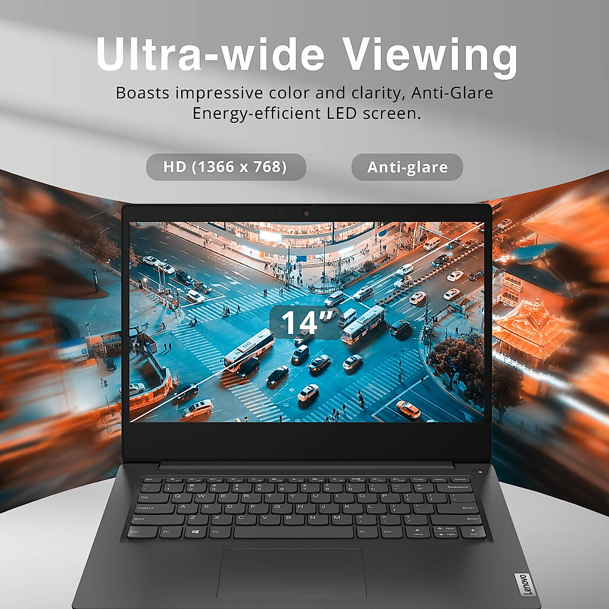 Lenovo Ideapad 3 14" HD Laptop, Intel Pentium Gold 6405U Processor, 20GB RAM, 512GB PCIe SSD, Intel UHD Graphics, Speakers, Webcam, WiFi, Bluetooth, Win 10 S, Black, 32GB Hotface USB Card