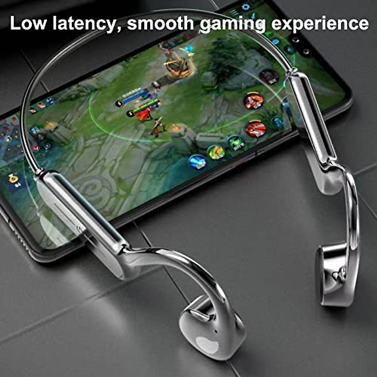 NVAHVA Bone Conduction Wireless Headphone, Open-Ear Bluetooth Headset fo Sports (Black)