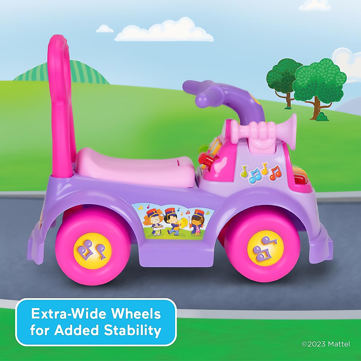 Fisher Price Music Parade Purple Ride-On with 5 Different Marching Tunes! [Amazon Exclusive]
