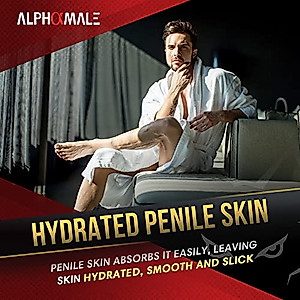 AlphaMale Penile Health Cream - Premium Penile Moisturizing Cream - Advanced Penile Moisturizer Lotion for Overall Penile Care for Men (4oz)