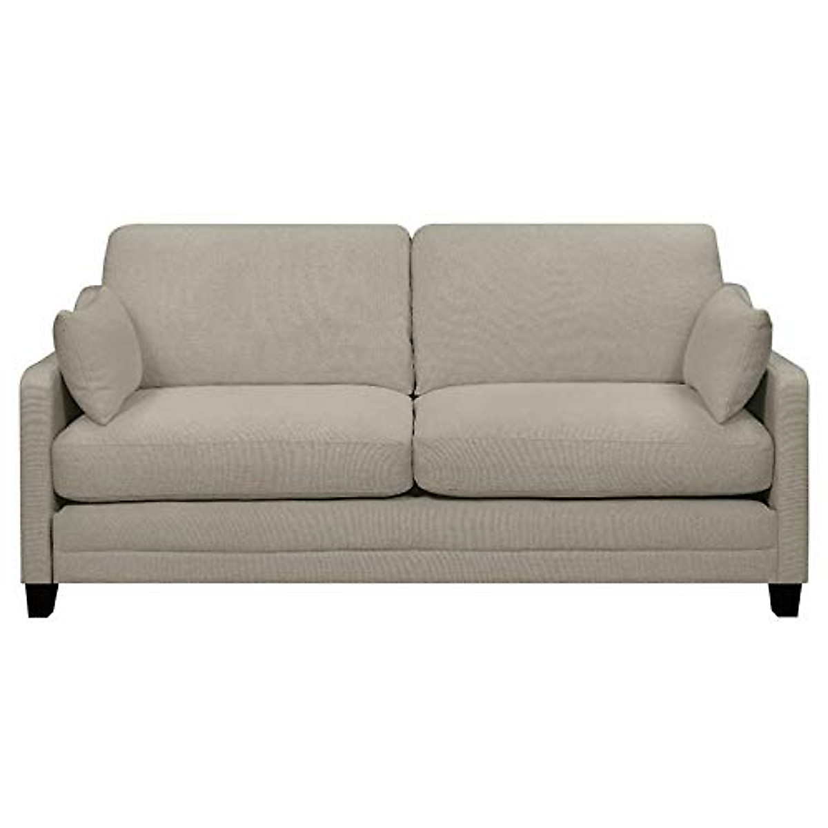 Serta Carmina Contemporary Upholstered 75" Living Room Sofa, Modern Couch for Two or Three, High Plush Seat Cushions and Back Pillows, Easy Assembly, Springfield Linen