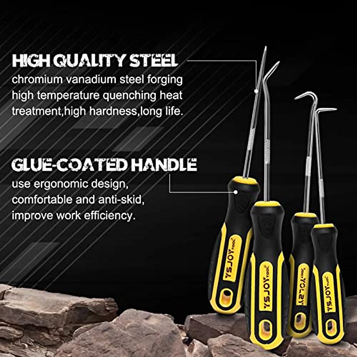 YSJOYTOOL 131-Piece Magnetic Screwdriver Set with Plastic Ranking, Includes Precision screwdriver and Pick & Hook, Ratchet Driver and Hex key, DIY Tools for Men Tools Gift