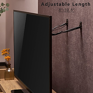 WALI Anti-Tip Straps, Heavy Duty Safety Protection Fit Most Flat Screen TVs and Furniture (TAS001), 2 Pack, Black