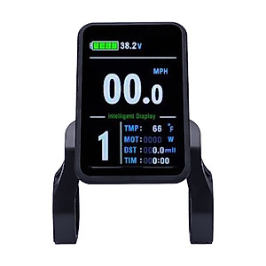 TOWOHIPPKI Electric Bicycle Controller Kit, 36V 48V 1000W E-Bicycle Dual Drive Motor Brushless Controller with LCD Display Color Screen Kit for Electric Bicycle Scooter