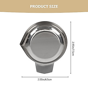 RORPOIR 2pcs Stainless Steel Weighing Pan Weighing Pan Balance Weigh Plate Scale Replacement Tray Measuring Powder Plate Metal Powder Pans Jewelry Scale Tray Scale Pan Diamond Dial Mini