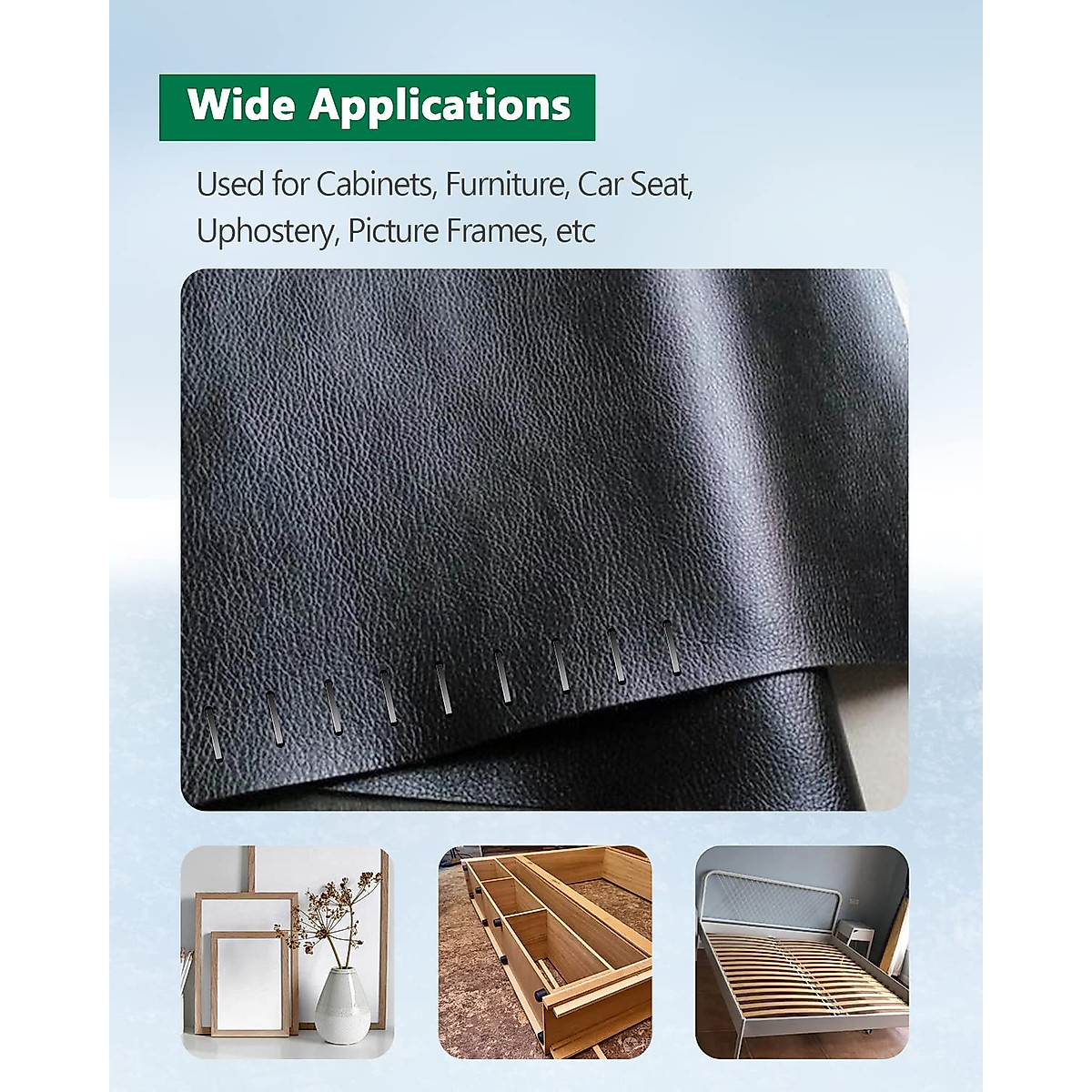 meite 20 Gauge J10 Series 7/16-Inch (11.2mm) Crown 1/2-Inch Length Upholstery Staples for Staple Gun, Fine Wire Galvanized Staples for Carpet, Work Box, Cable, Shed (5,000 Pieces)