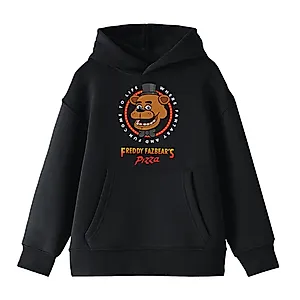 Youth Boys Five Nights at Freddy's Horror Game Black Hoodie-Medium