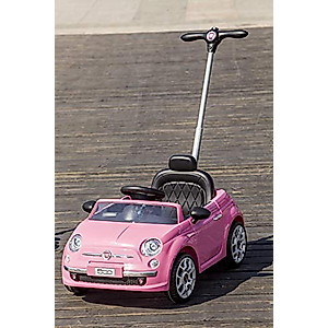 Best Ride On Cars Fiat 500 Push Car, Pink