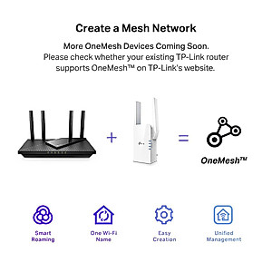 TP-Link AX1800 WiFi 6 Extender(RE605X)-Internet Booster, Covers up to 1500 sq.ft and 30 Devices,Dual Band Repeater up to 1.8Gbps Speed, AP Mode, Gigabit Port (Renewed)