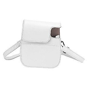 DAUZ Camera Case, SkinFriendly AntiScratch Adjustable Camera Bag with Stickers for Mini 12 (White)