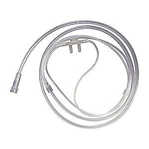 40Winkz Soft-Touch Adult Nasal Cannula, Non-Flared Kink Resistant 4-Ft Nasal Cannula with Standard Oxygen Connector/Shortest Nasal Cannula (10)