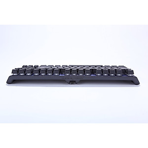 Rantopad MXX Mechanical Gaming Keyboard - 87 Keys,White Backlit, Red Switches, Blue Aluminum Cover, N-Key Rollover