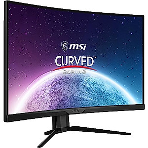 MSI MAG325CQRF QD, 31.5" Gaming Monitor, 2560 x 1440 (QHD) Rapid VA with Quantum Dot, 1 ms, 170Hz, FreeSync Premium, HDR Ready, 1000R, HDMI, DisplayPort, Tilt and Height Adjustable.