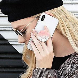 6 Pack/Expanding Phone Mount Grip Holder for Cellphone,Collapsible Stand - Blush Watercolor Ombre Pink Unicorn White Marble Heart Rose Gold Leopard