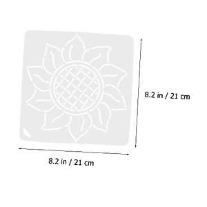 TEHAUX Embroidery Template Embroidery Stencils Multipurpose Tool Embroidery Tools Embroidery Accessories Patchwork Stencil Tailor Craft Tool DIY Clothing Stencil Pp Quilting Sewing Tools