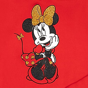 Disney Minnie Mouse Infant Baby Girls Fleece Hoodie and Leggings Outfit Set Red 18 Months