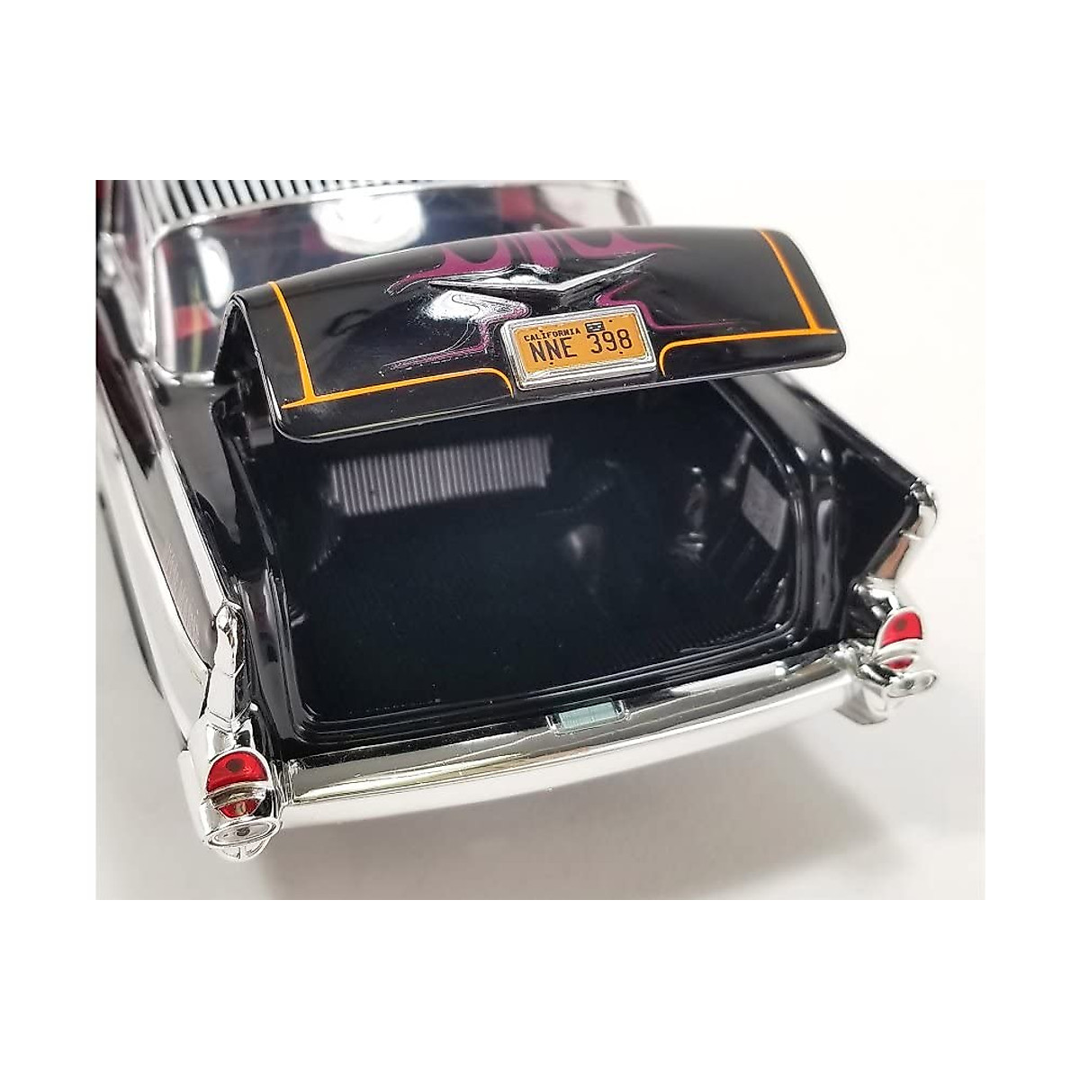 ModelToyCars 1957 Chevy Bel Air Hot Rod Big Daddy Ed Roth, Black - Acme A1807014-1/18 Scale Diecast Car