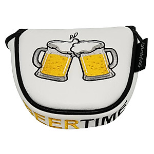 ReadyGOLF Beer Time Embroidered Putter Cover - Mallet