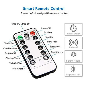 buways Fairy Lights,2-Pack Battery Operated Waterproof Multicolor 50 LED Fairy String Lights,16.4ft Silver Wire Light with Remote Control for Christmas Parties,Garden and Home Decoration