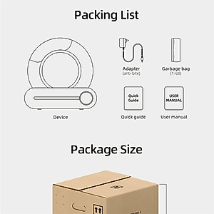 Self-Cleaning Cat Litter Box, Large Automatic Litter Box with App Control & Smart Health Monitor, Integrated Safety Protection & Odor Eliminator, Smart Cat Litter Box for Multi Cats