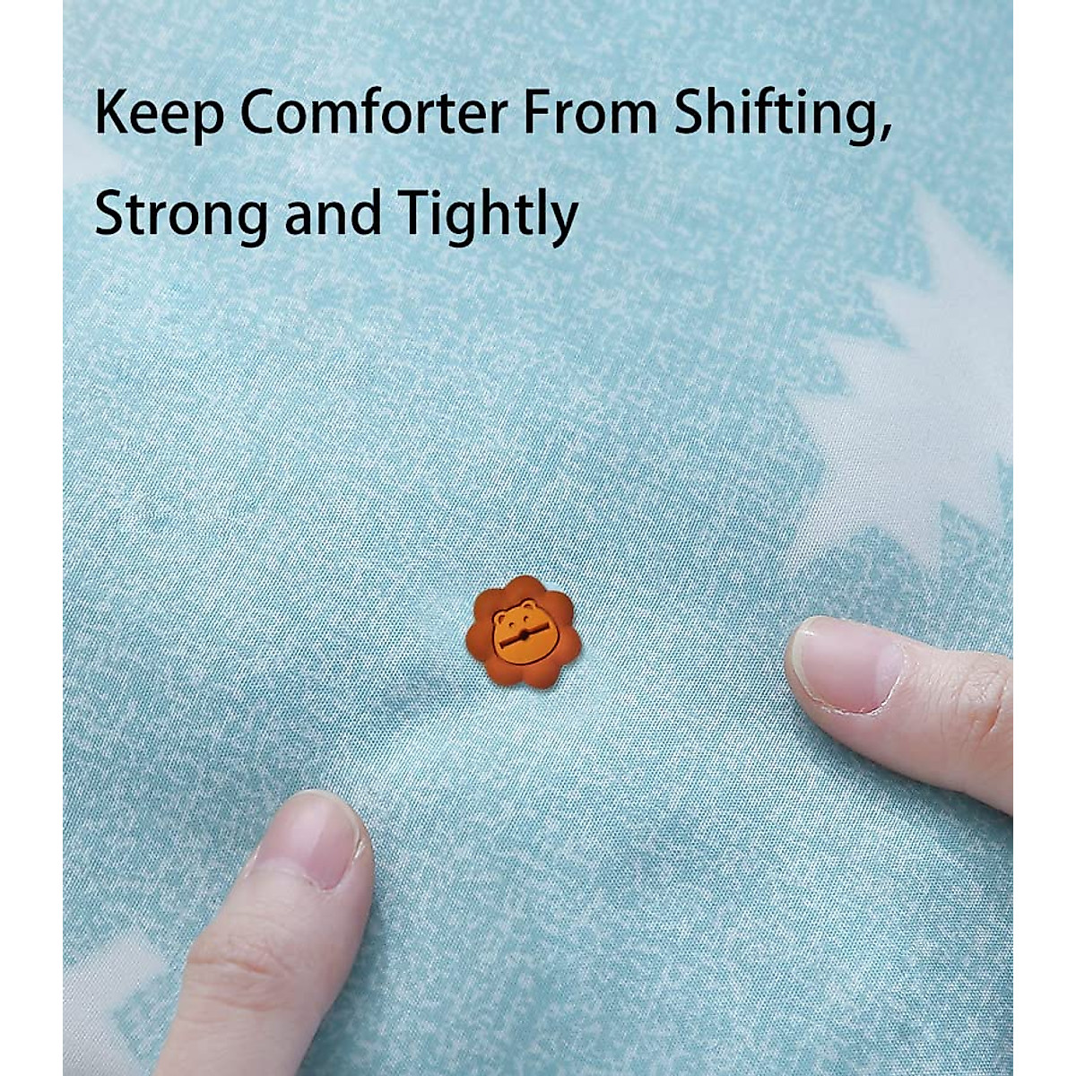 umttery Duvet Clips Gun, Keep Comforter from Shifting, No Needle Inside,Safety and Friendly to Kids or Pets, Feel Nothing When Sleeping, No Damage to Duvet Cover, Easy to Use.