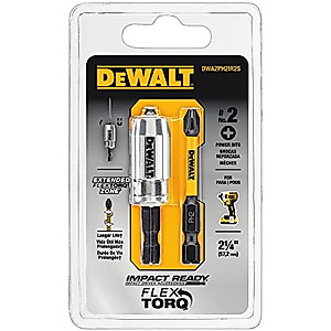 DEWALT ACCESSORIES DWA2PH2IR2S Phil #2 Bit/Sleeve (2 Pack)