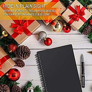 Spiral Password Book with Alphabetical Tab, 576 Entries Internet Address Organizer for Online Login Details, 5.9x8.4in Password Keepers, Untitled Password Notebook Large Print for Home or Office