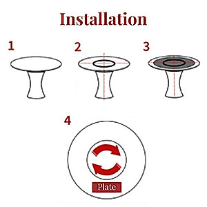 Heavy Duty Aluminium Alloy Rotating Bearing Turntable Round Dining Table Smooth Swivel Plate ( Size:8Inch)