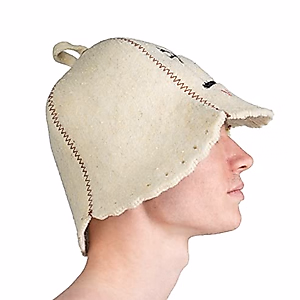 SHSH trade group Ukrainian Sauna Hat Oligarch for Sauna Banya Bath House - Sauna Hat Finnish - Ukraine Sauna Hat - Russian Banya Hat for Men - Sauna Hat for Men - Sauna Hats Russian