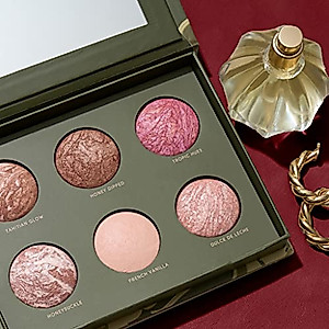 LAURA GELLER NEW YORK Full Face Cheek to Chic Tropical Glow Face Palette 2 Blushes, 2 Highlighters & 2 Bronzers, Includes 6 Full-Sized Shades