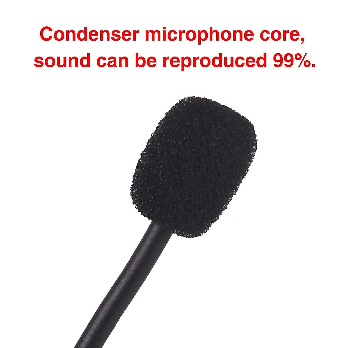 MAMKOES DT-5 Flute Microphone Instrument UHF Wireless Mic Micro-Gooseneck Pick Up Receiver and Transmitter System for Flute