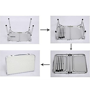 DOUBAO Foldable Portable Table Outdoor Furniture Picnic Computer Bed Tables Light Folding Desk Aluminium Alloy