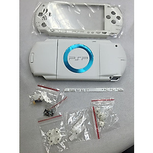 Gametown New Replacement PSP 1000 Full Housing Shell Cover with Buttons Screws Set -White.