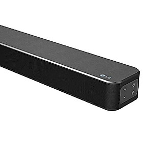 LG SN5Y Sound Bar w/Subwoofer, 2.1 ch, 400W, Power, High Res Audio, DTS Virtual: X, AI Sound Pro, Wireless Surround Sound Ready, Bluetooth Connectivity - Black