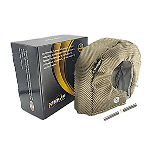 T4 Turbocharger heat shield cover Titanium Fiber Turbo Blanket Inner high silica cloth and stainless steel knitted wire mesh inner liner