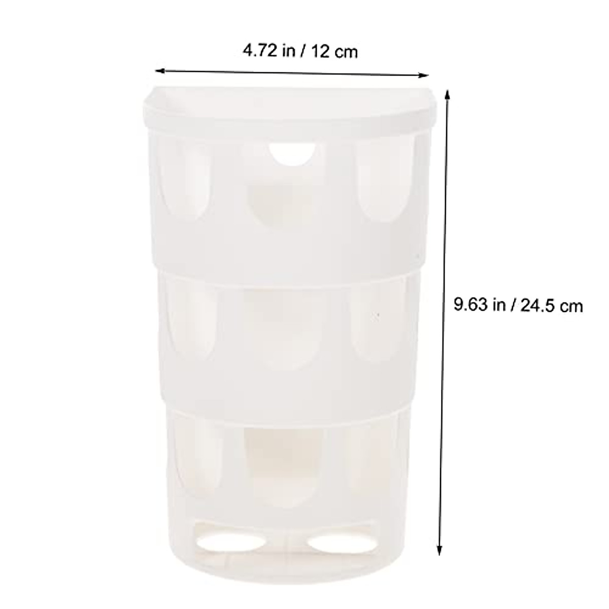 DOITOOL 1pc storage rack bag holder stand Holes Bag Dispenser Holes Bag Storage Holder Bag Holes Storage Holder Garbage Bag Dispenser Holder white Porous Organizer plastic