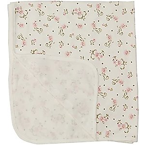 Little Me baby girls nursery swaddling blankets, Vintage Rose, One Size US