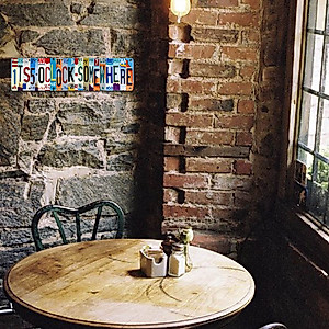 Bar Signs For Home Bar Decor Its 5 O'Clock Somewhere Sign Funny Metal Tin Sign Outdoor Bar Accessories Vintage Surfboard Decor Street Signs For Bedroom Bar Wall Decor Garage Decor It'S Five O'Clock