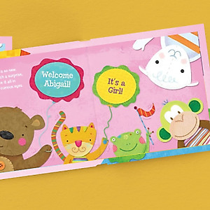 I See Me! Hello World! - Personalized Children's Story (Pink Board Story 6.5" x6.5)