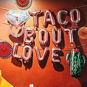 JeVenis Taco Bout Love Backdrop Taco Bout Love Balloons Taco Bout Love Bridal Shower Decorations Taco Bout Love Decorations Mexican Bridal Shower Decorations Cactus Bridal Shower Decorations
