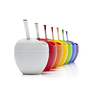 Mate Mateo - Silicone Yerba Mate Gourd Cup with Bombilla (Blue)