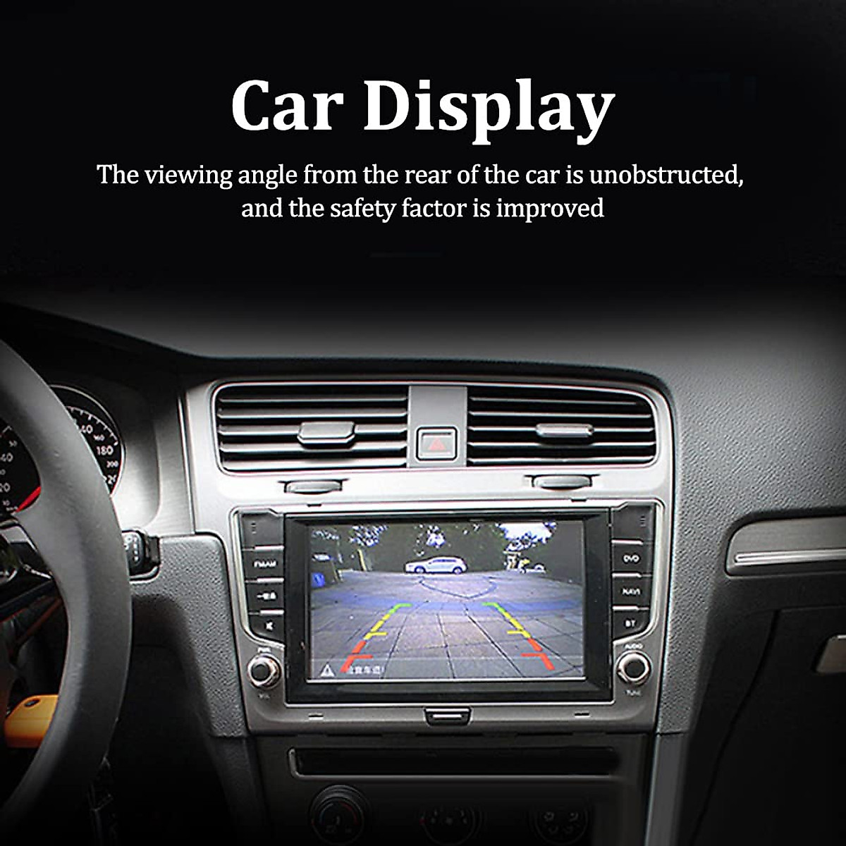 Wendry 7 Inch Monitor,1080P HDMI Computer Monitor,16:9 LED Backlight Display for,Portable VGA AV HDMI Computer Screen with Stand for Car Display, CCTV, LCD Full HD Monitor